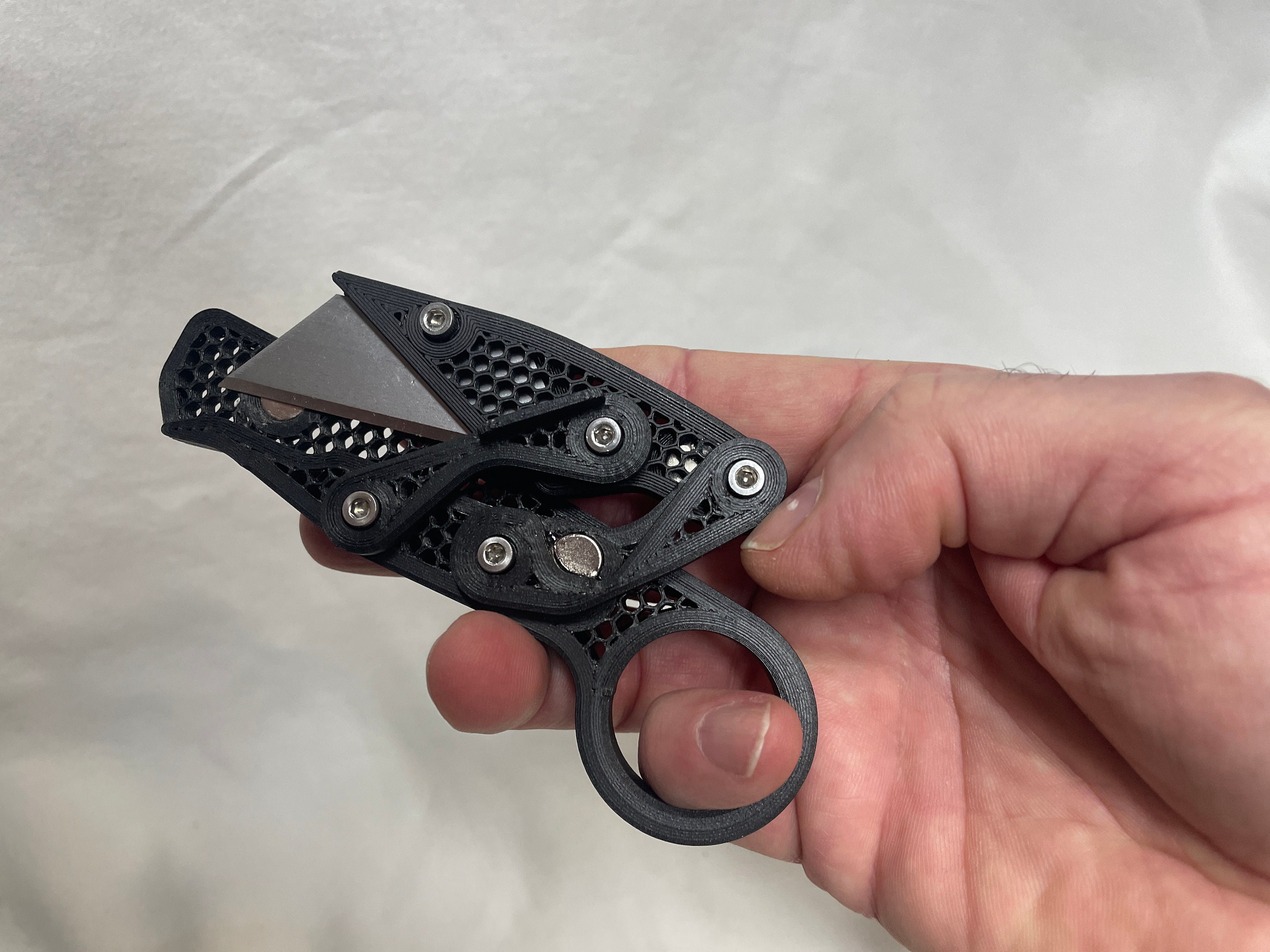 Tactical Utility Knife Handle Honeycomb Carbon Black - Etsy