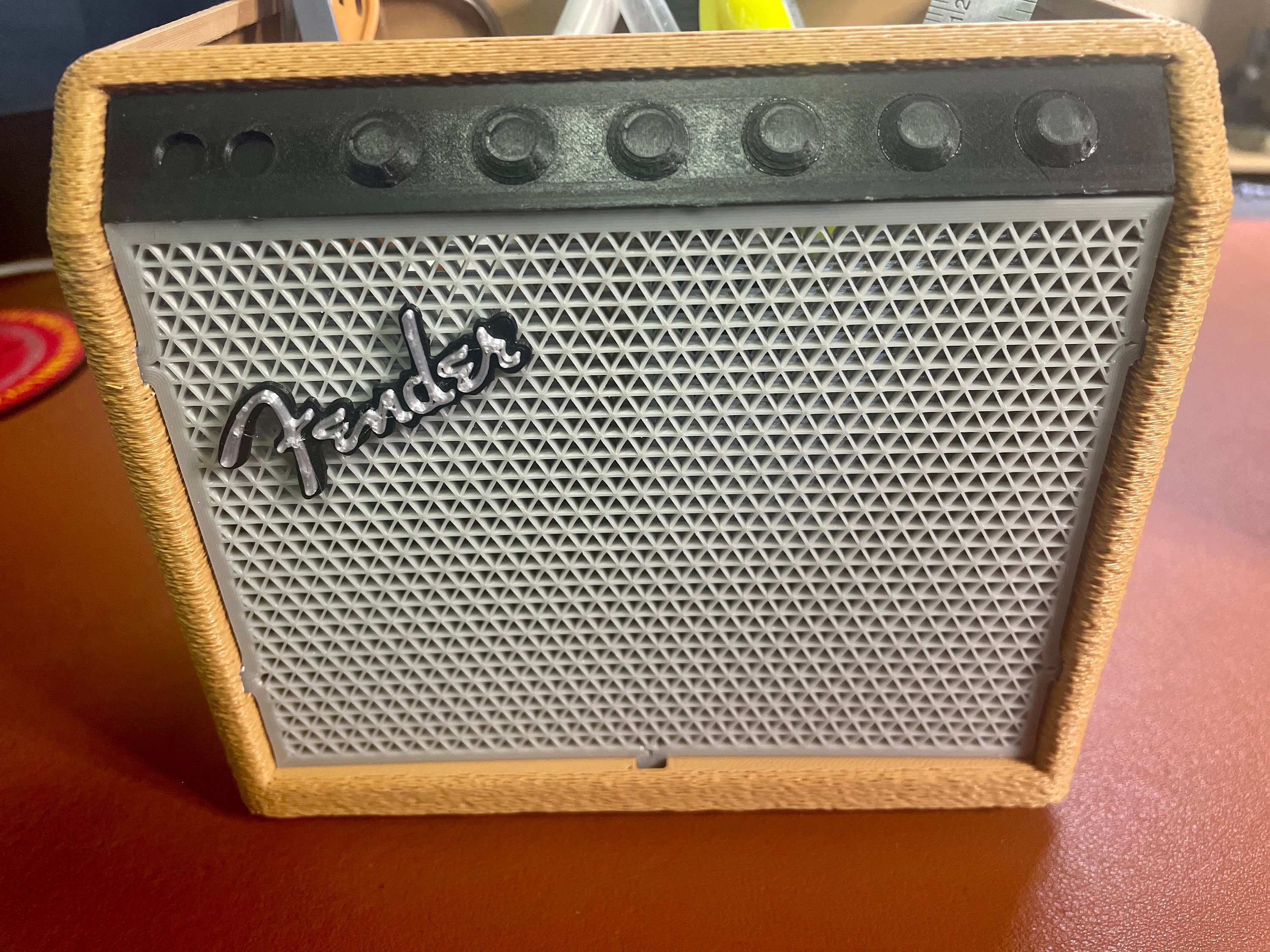 Personalized Fender-style Amp Desk Organizer: Tweed Guitar Gift - Etsy