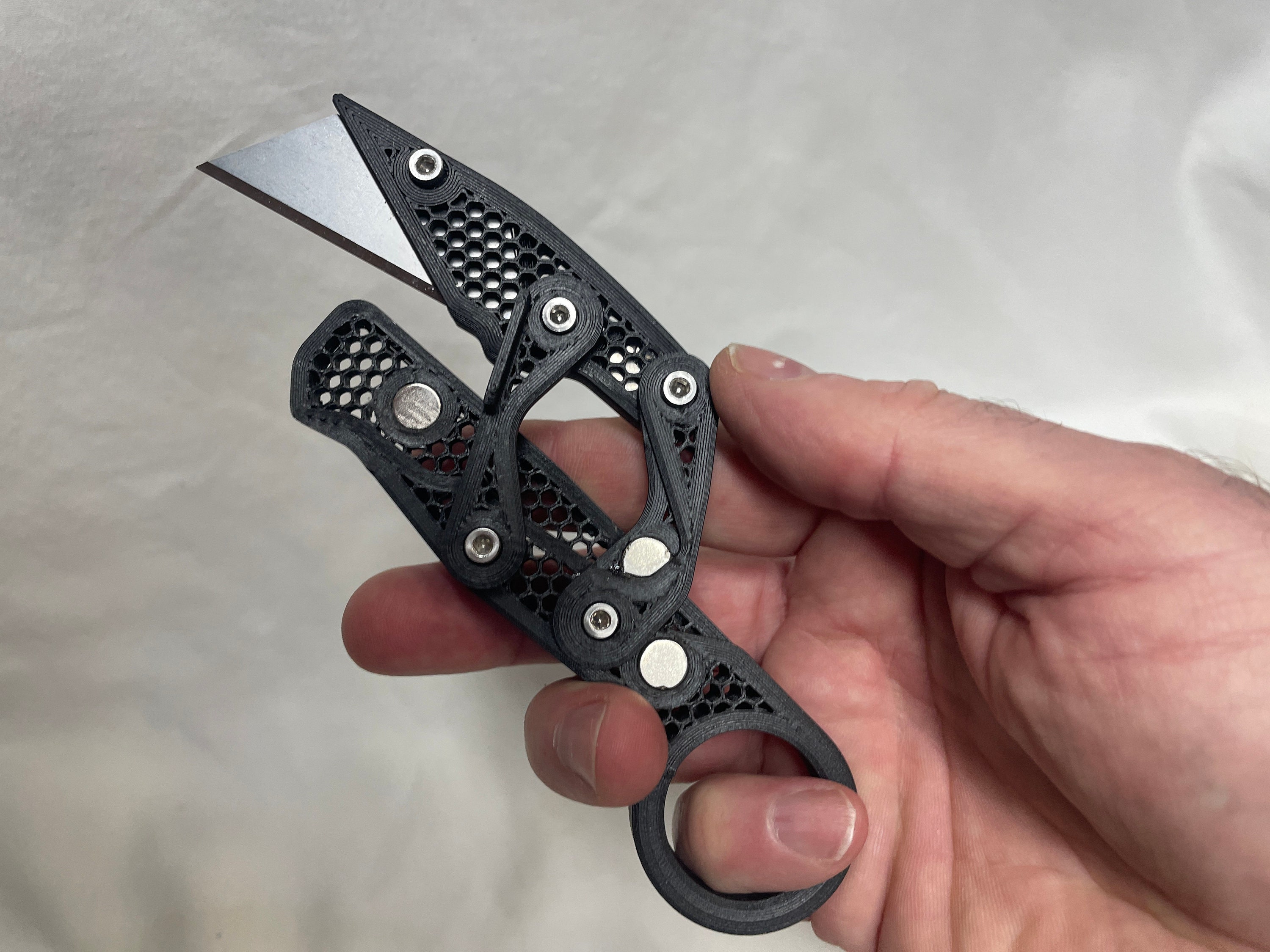 Tactical Utility Knife Handle Honeycomb Carbon Black - Etsy