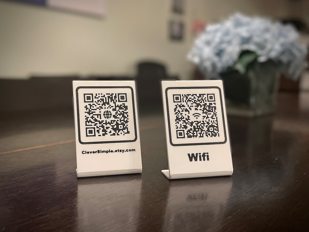 Custom Mini QR Code Sign for Home or Business - Etsy