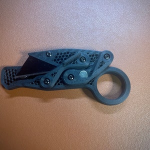 Tactical Utility Knife Handle - Honeycomb Carbon Black - Etsy