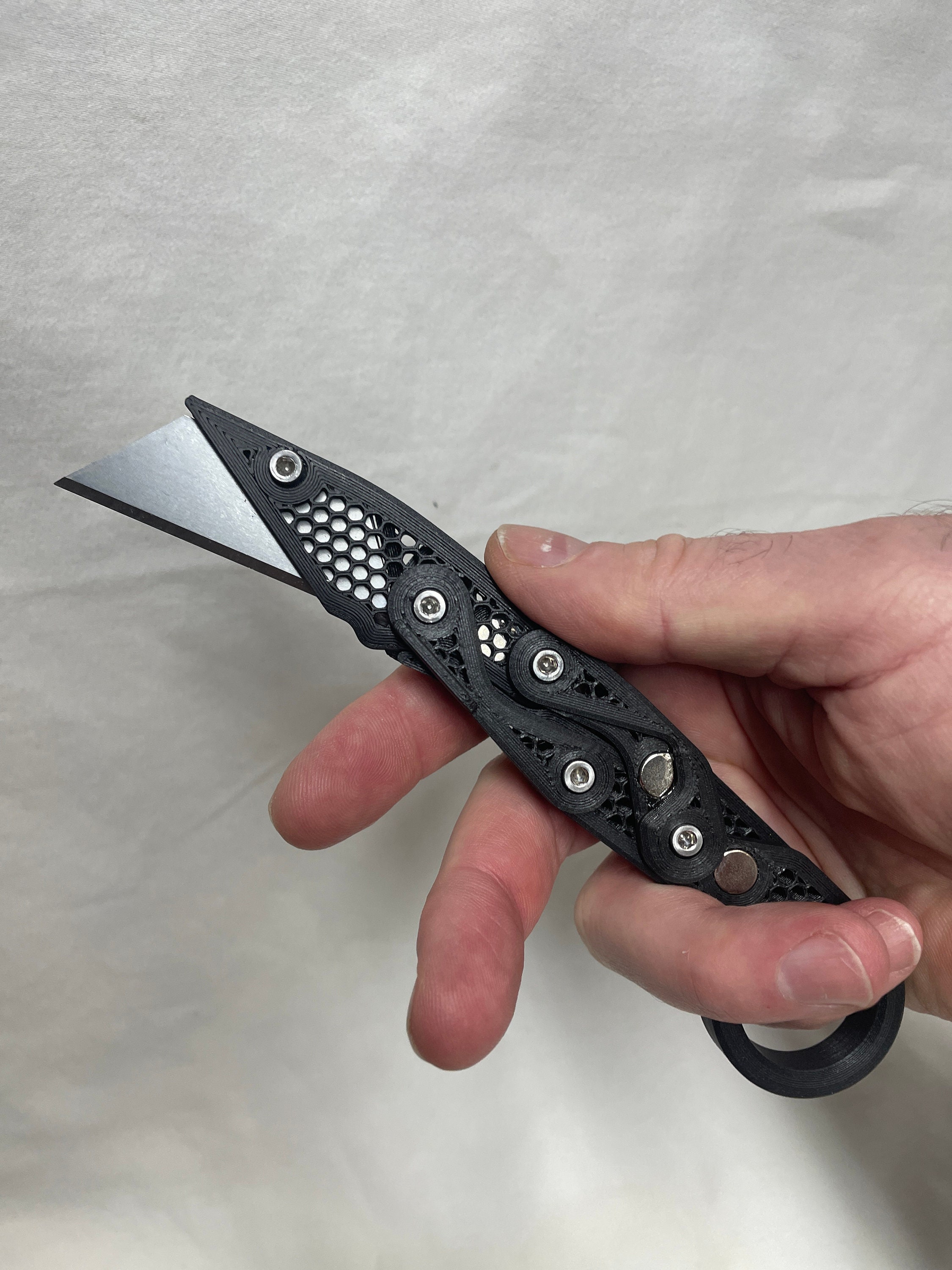 Tactical Utility Knife Handle Honeycomb Carbon Black - Etsy