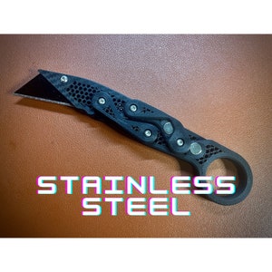 Tactical Utility Knife Handle - Honeycomb Carbon Black - Etsy