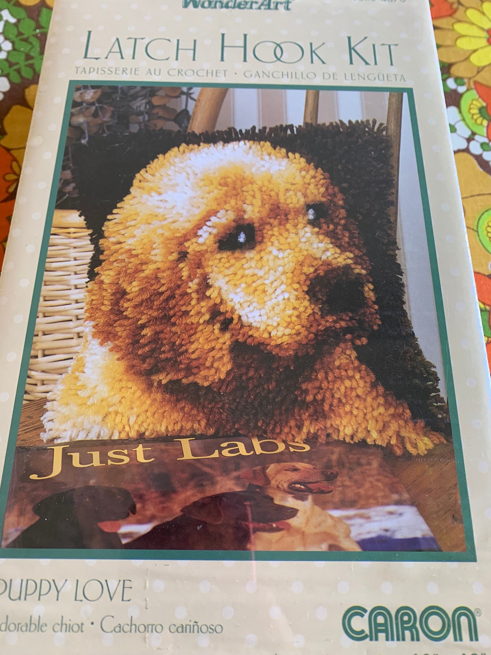 Vintage Caron Wonder Art Puppy Love Latch Hook Throw Pillow Kit - Etsy