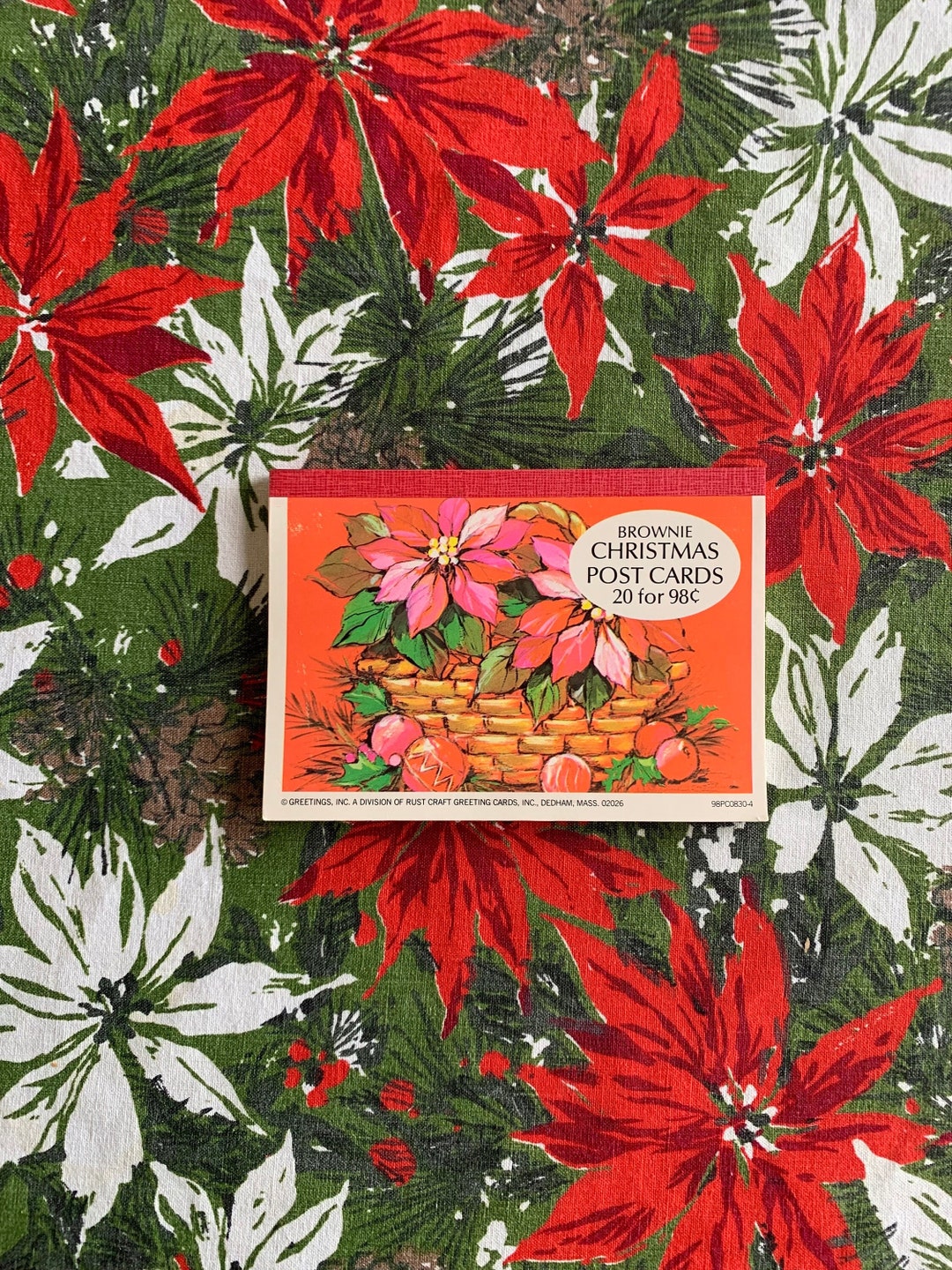 Vintage 70's Christmas Cards Booklet of Unused Post Cards - Etsy