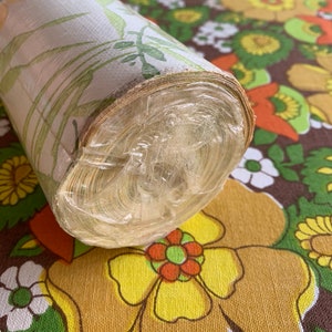 Vintage 70's Flower Power Textured Double Roll Pre Pasted Wallpaper - Etsy