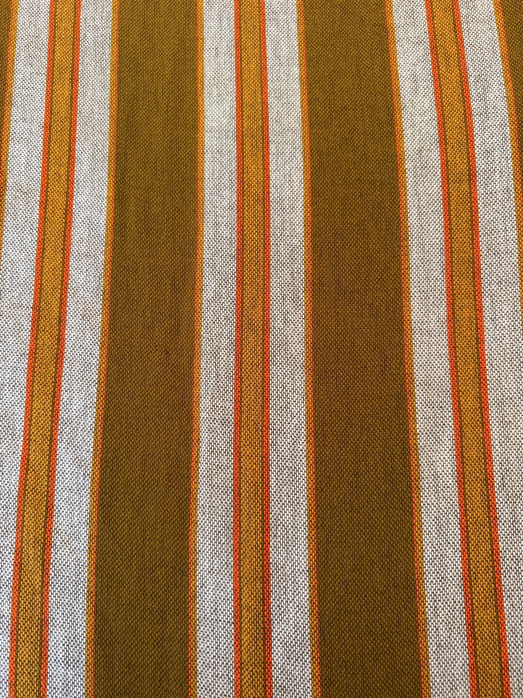 Vintage 70’s Striped Linen Bolt of Fabric Material - Etsy