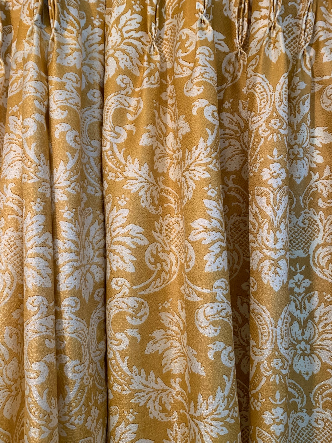Vintage 70's Fiberglass Pinch Pleat Curtains 4 Panels - Etsy