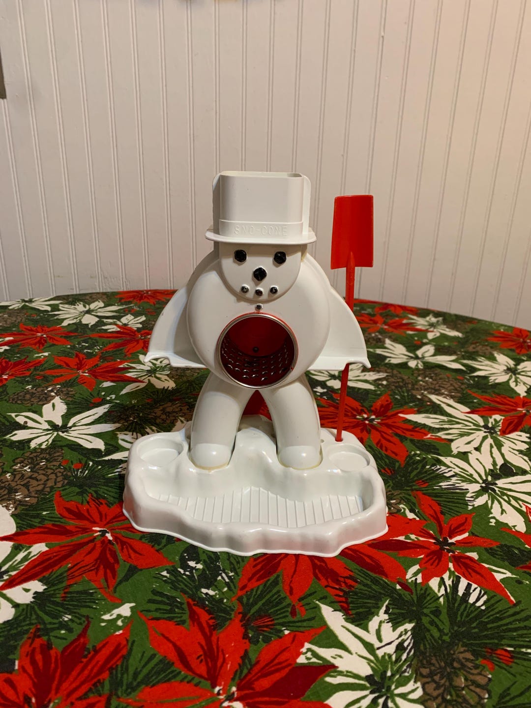 Vintage 1974 Hasbro Plastic Frosty Sno-man Sno-cone Maker Toy Machine ...