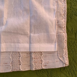 Vintage JC Penny Open Weave Pinch Pleat Curtains 2 Panels - Etsy