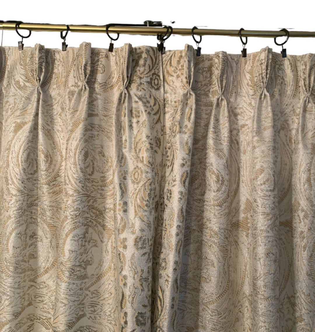 Vintage Fiberglass MCM Pinch Pleat Curtains Drapes 60's 70's - Etsy