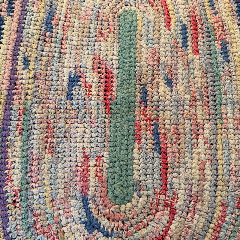 Oval Rag Rug - Etsy