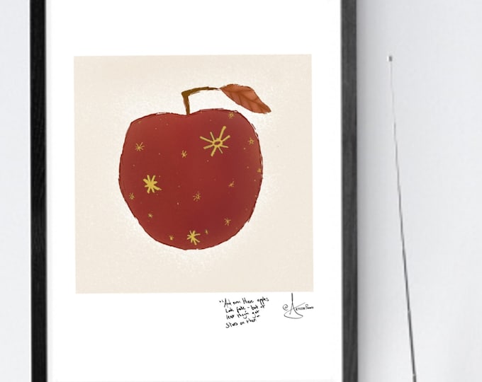 Fantastic Mr Fox Apple , Wes Anderson Glossy A5 Print - Etsy