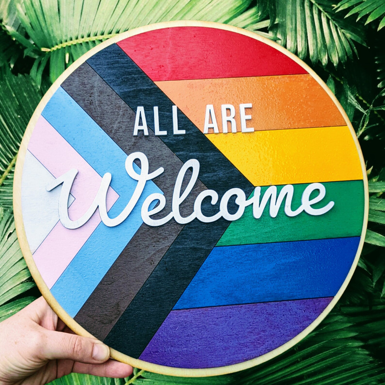 All Are Welcome Sign - Etsy