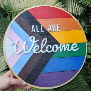 All Are Welcome Sign - Etsy