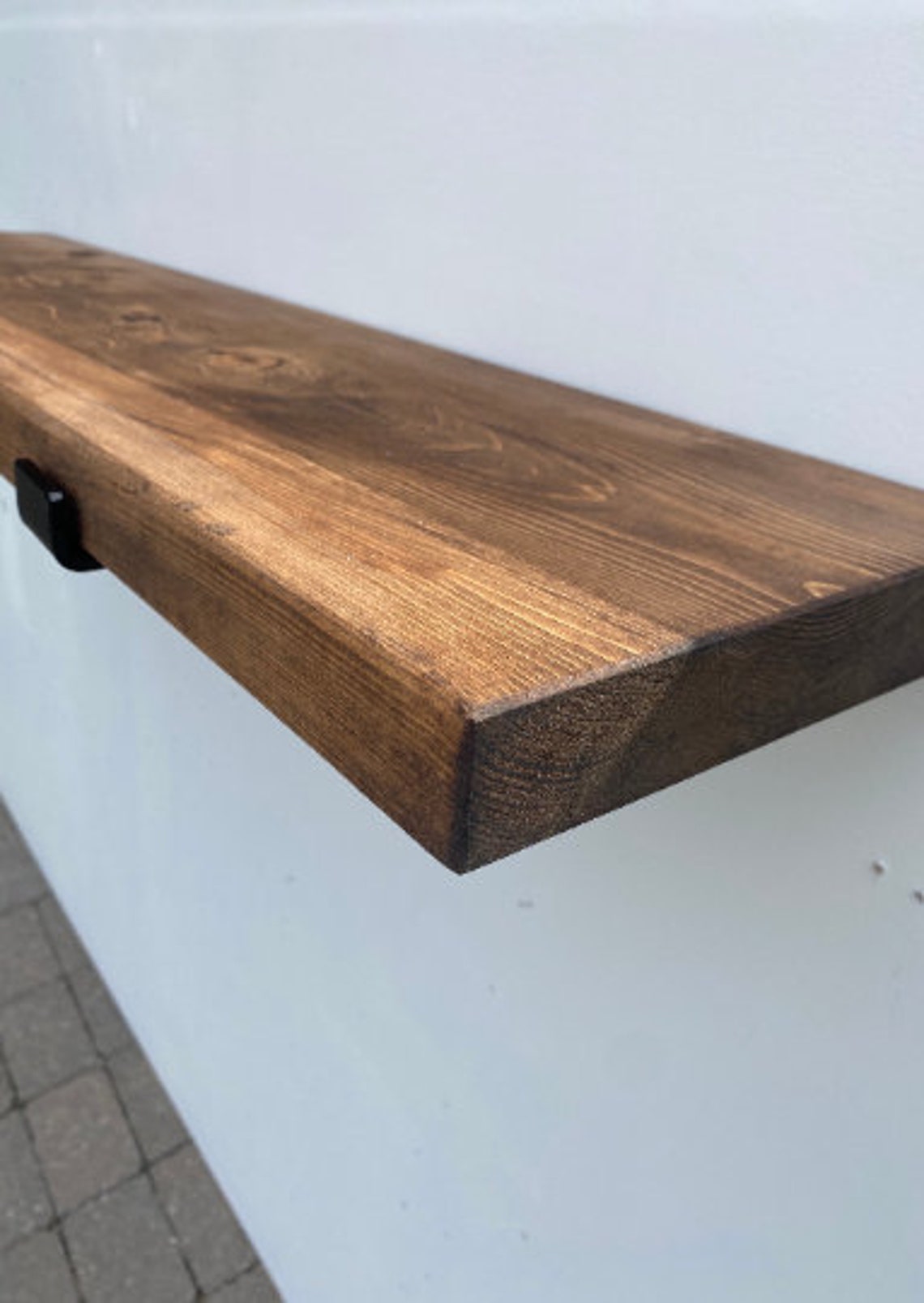 Rustic Shelf | Hand Crafted Solid Wood Shelf | Custom Lengths ...