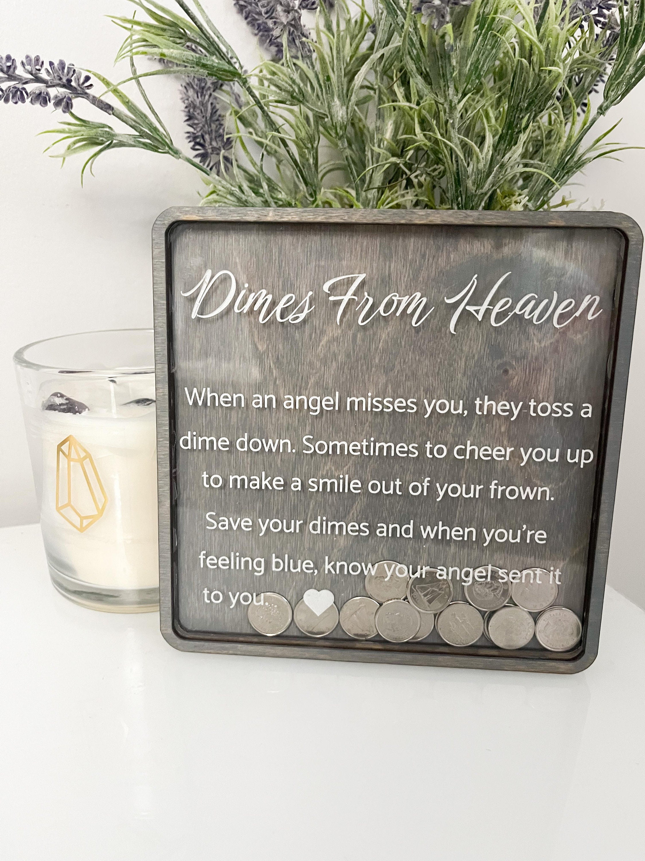 Dimes From Heaven Bank Engraved Memory Bank Pennies From - Etsy Canada