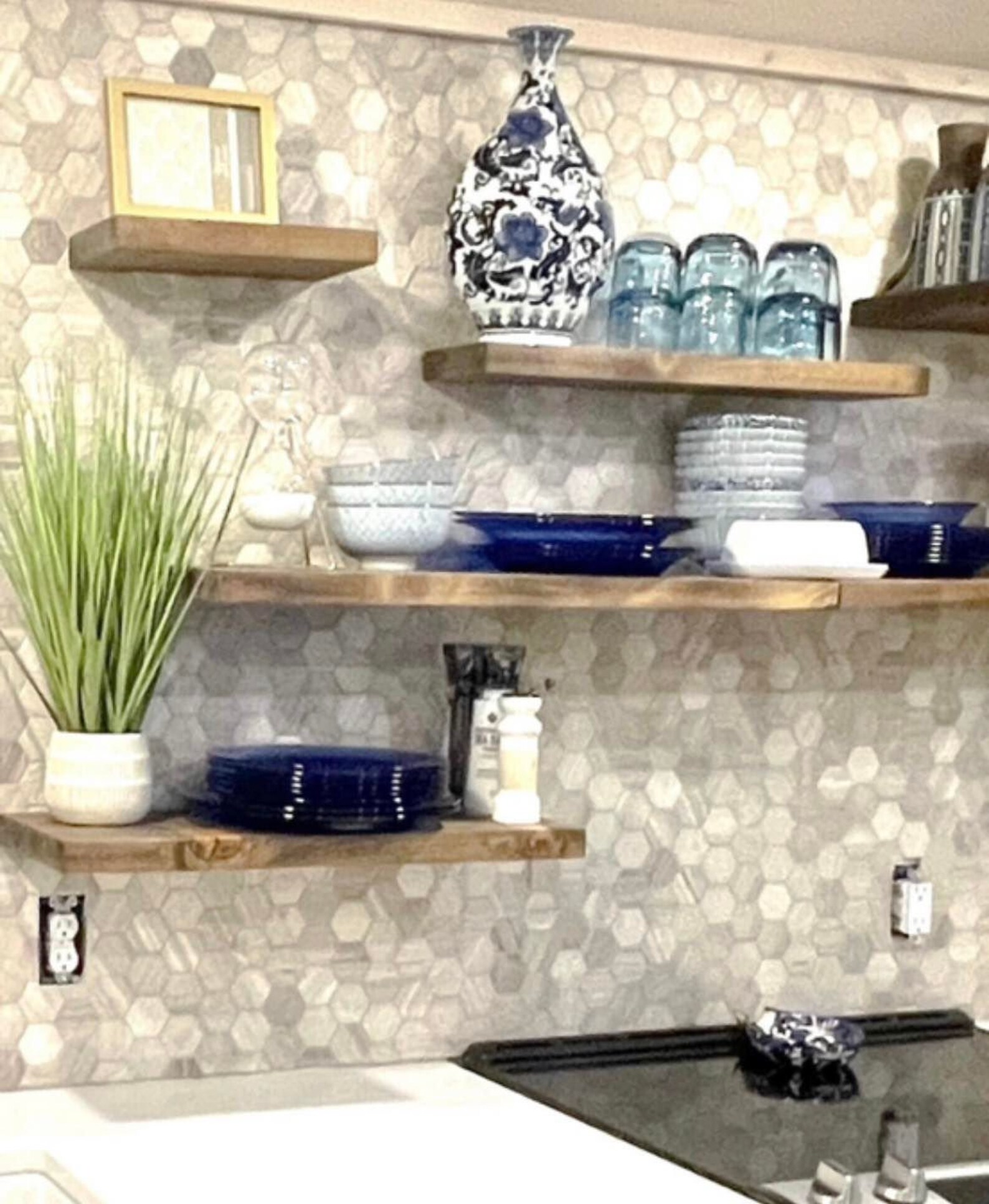 Rustic Floating Shelf Hand Crafted Solid Wood Shelf Custom - Etsy