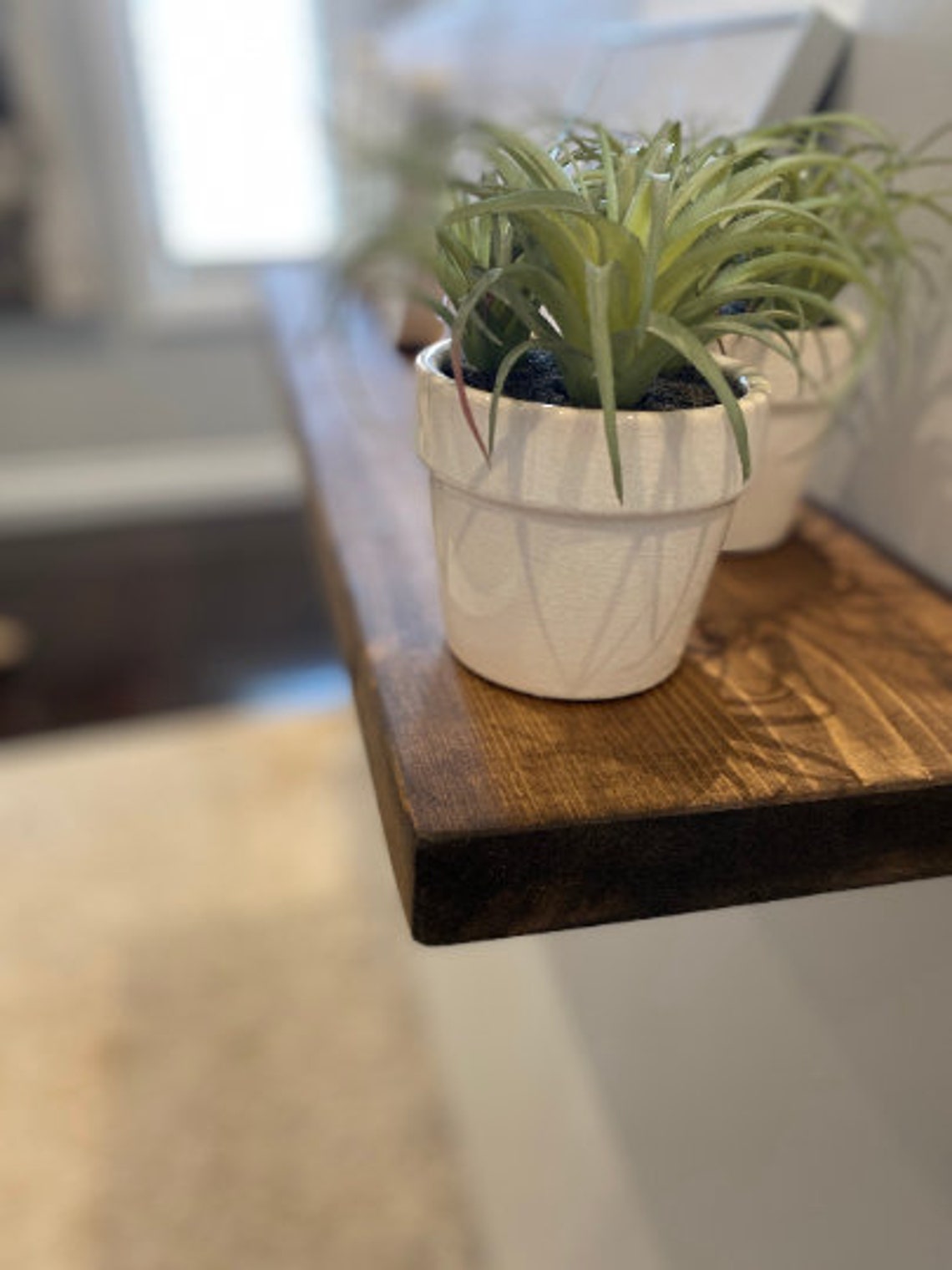 Rustic Floating Shelf Hand Crafted Solid Wood Shelf Custom - Etsy