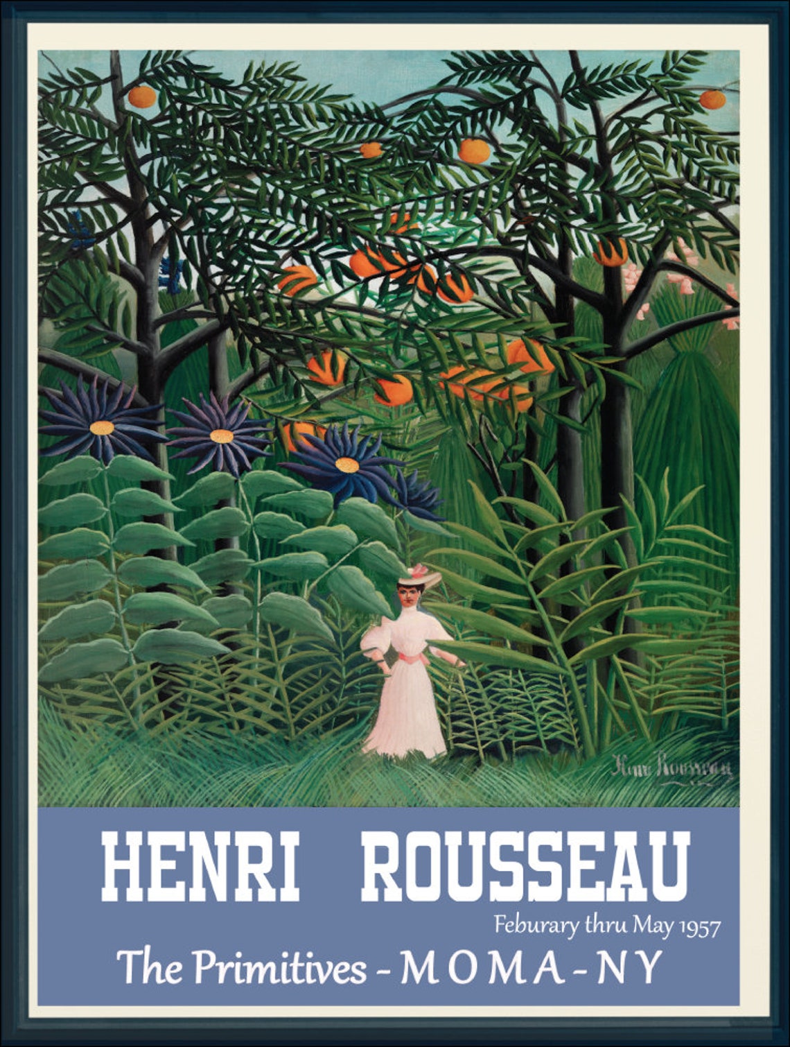 HENRI ROUSSEAU POSTER 1957 | Etsy
