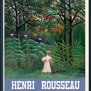 HENRI ROUSSEAU POSTER 1957 - Etsy