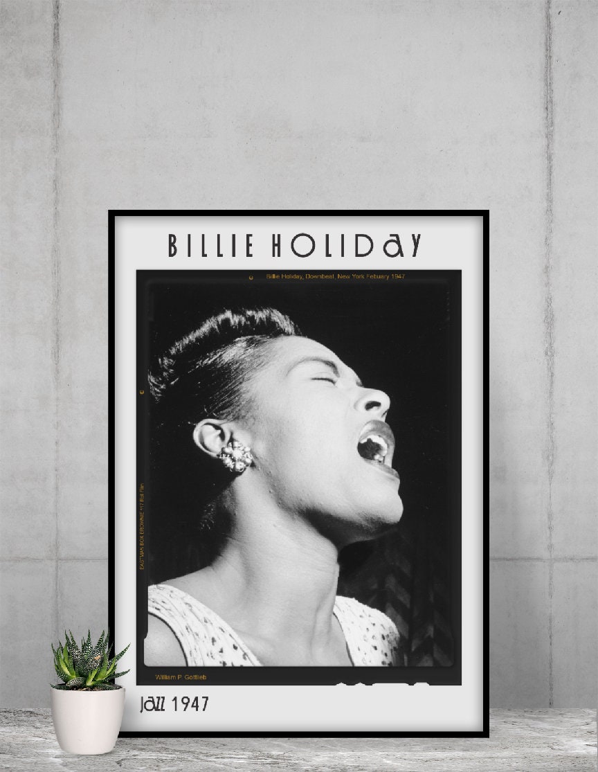 BILLIE HOLIDAY JAZZ 1947,billie Holiday Print,music Poster,vintage Jazz ...