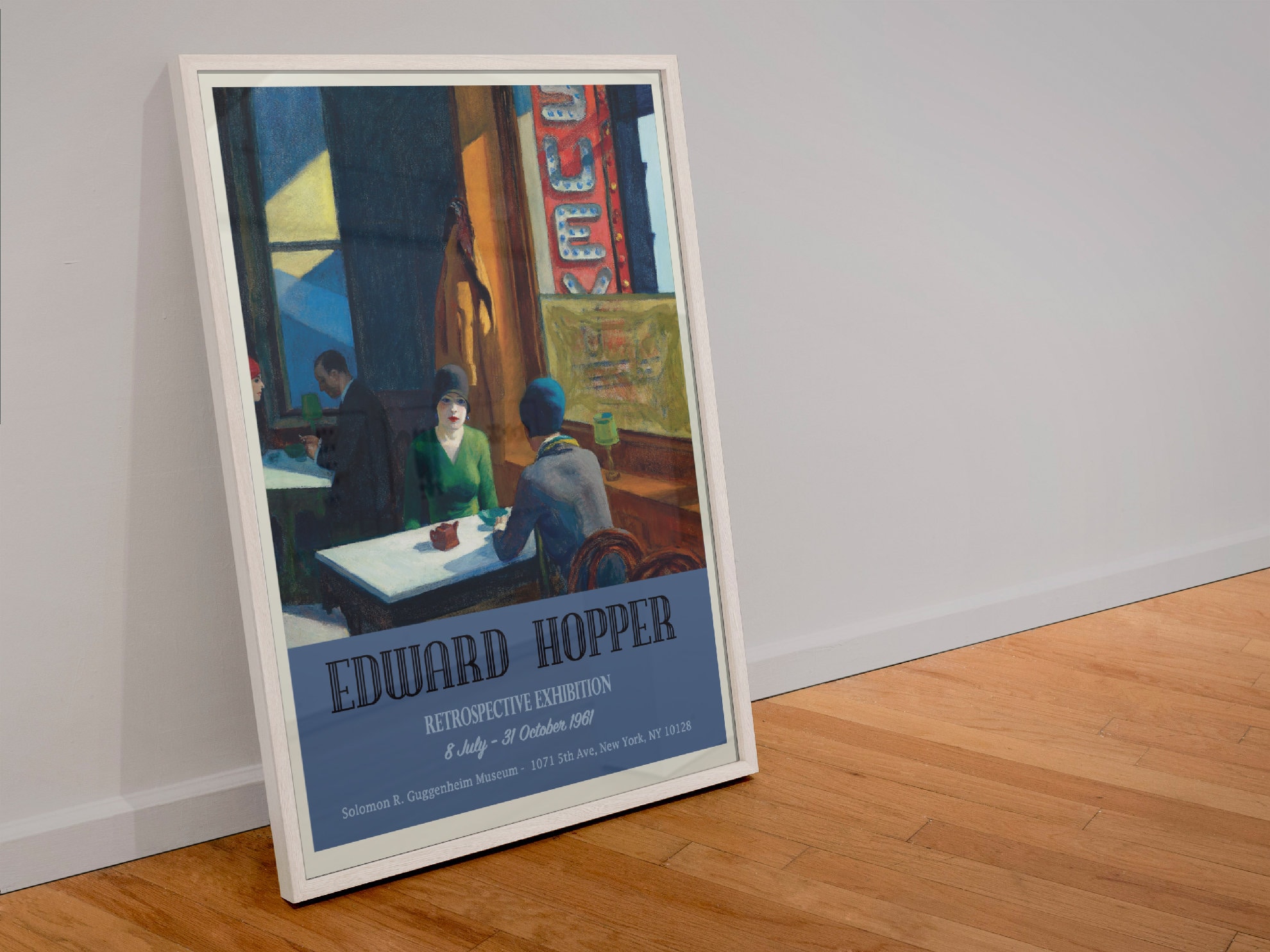 EDWARD HOPPER POSTER 1961hopper Posteramerican - Etsy