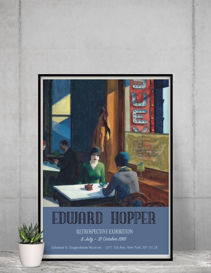 EDWARD HOPPER POSTER 1961hopper Posteramerican - Etsy