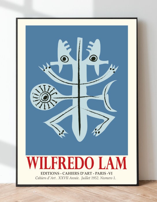 WILFREDO LAM POSTER 1952,lam Poster,wilfredo Lam Poster,wilfredo Lam ...