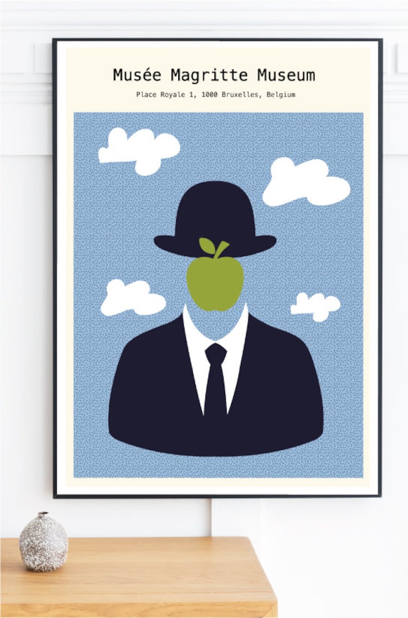 RENE MAGRITTE Poster,magritte Exhibition Poster,modern Art Poster ...