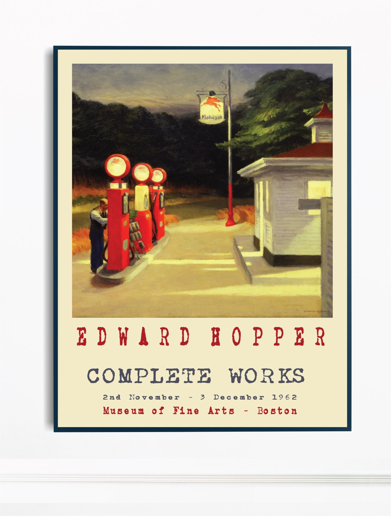 EDWARD HOPPER POSTER 1962hopper Posterstreetscape Artgas - Etsy