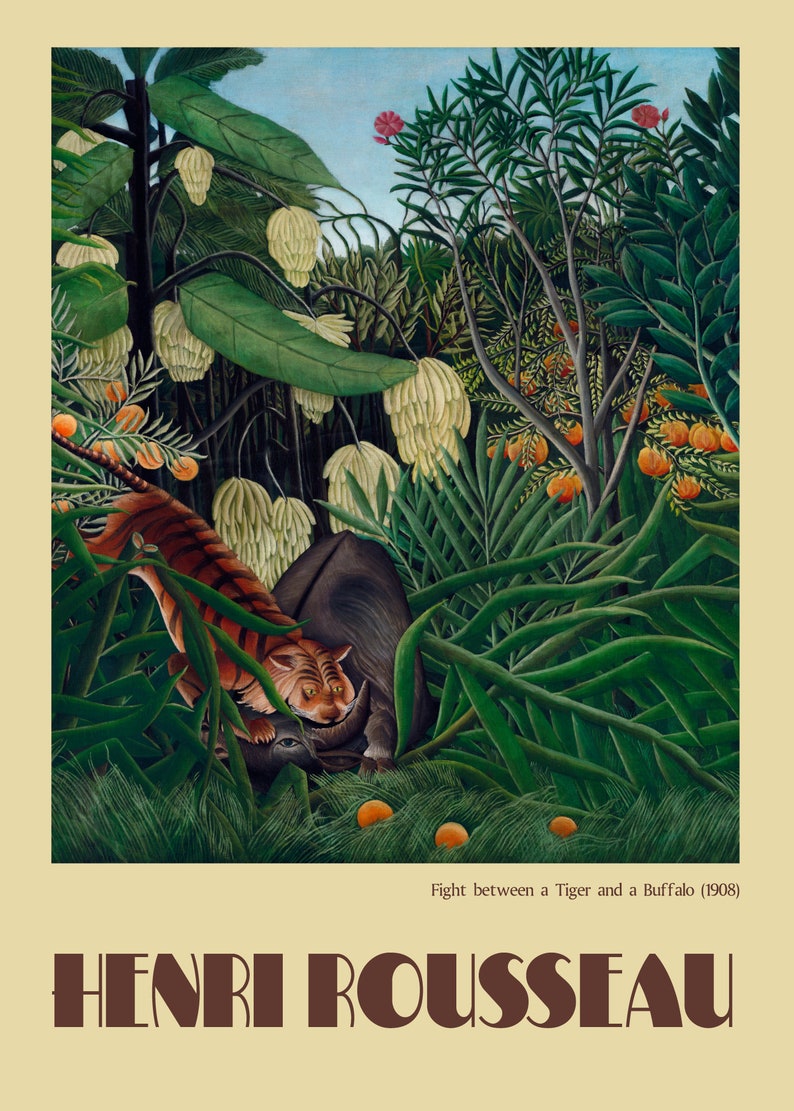 HENRI ROUSSEAU Postermuseum Exhibition Printhenri - Etsy