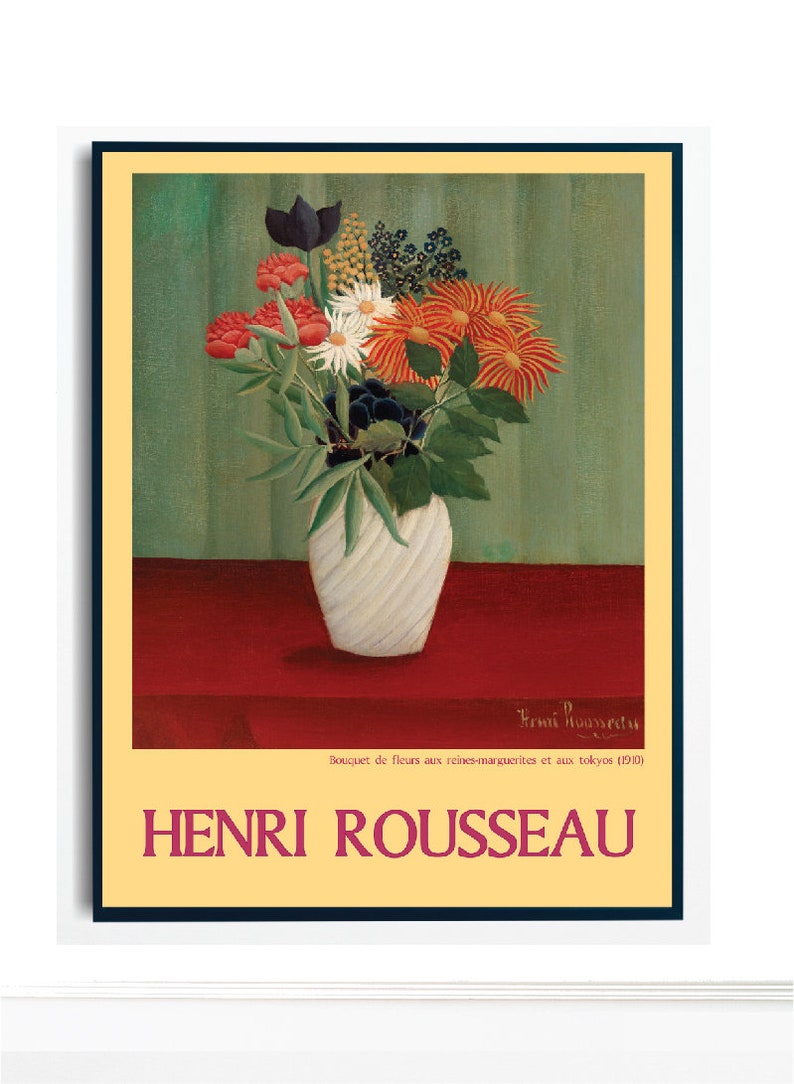 HENRI ROUSSEAU Posterprimitive Artfine Art Posterbotanical - Etsy