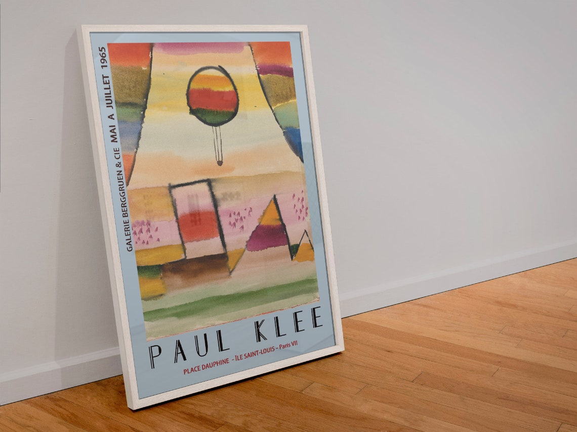 PAUL KLEE POSTER 1965paul Klee Posterpaul Klee Art | Etsy