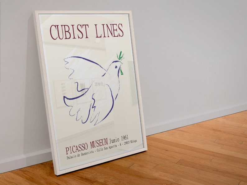 PABLO PICASSO POSTER 1961,mid Century Print,modern Art Print,cubist Art ...