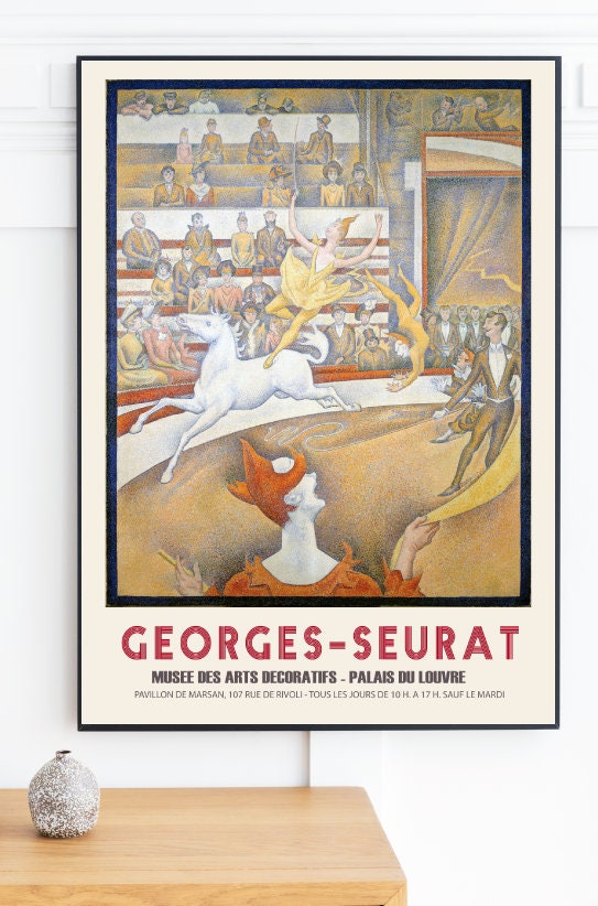 GEORGES SEURAT Poster,art Exhibition Poster,vintage Wall Art,seurat ...