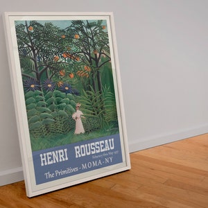 HENRI ROUSSEAU POSTER 1957 - Etsy
