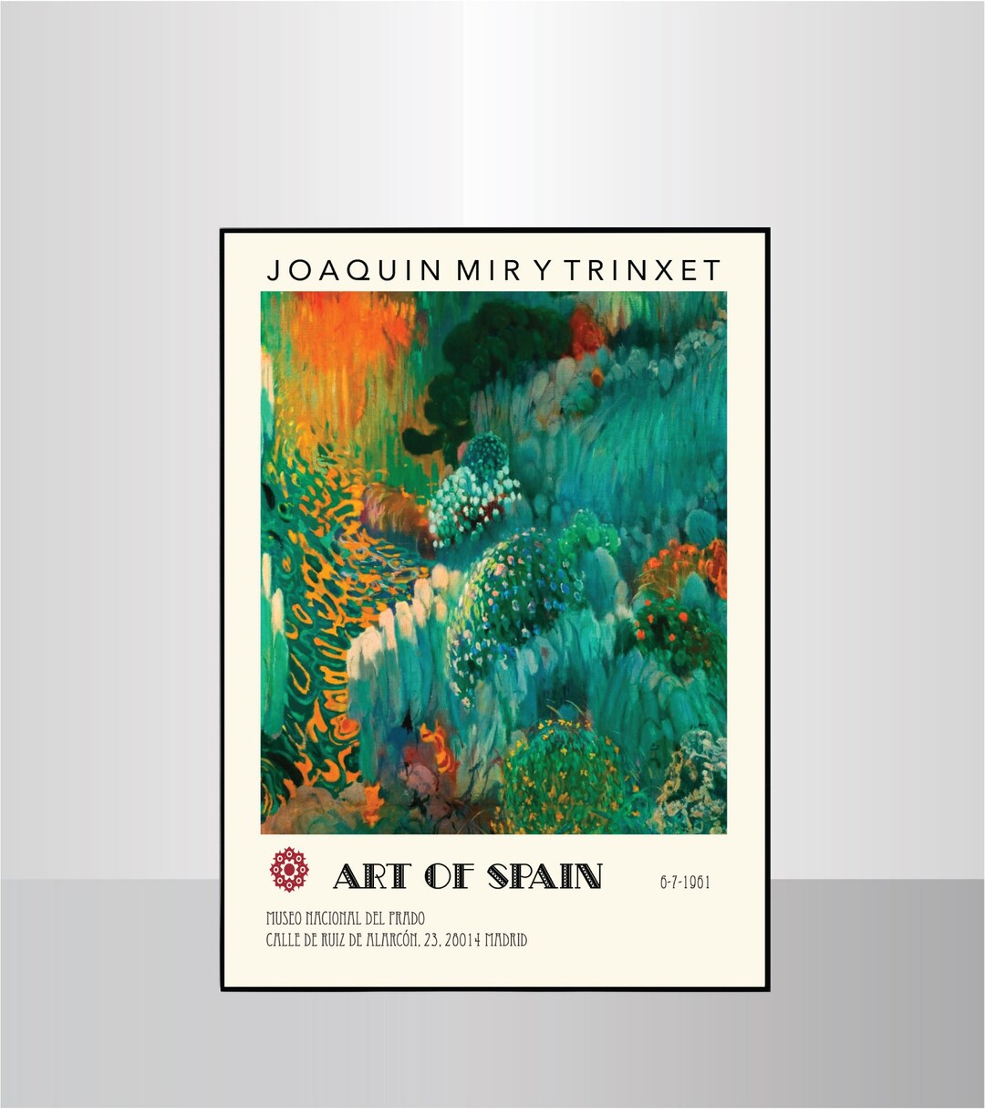ART OF SPAIN 1960,gallery Poster,fine Art Poster,travel Poster,vintage ...