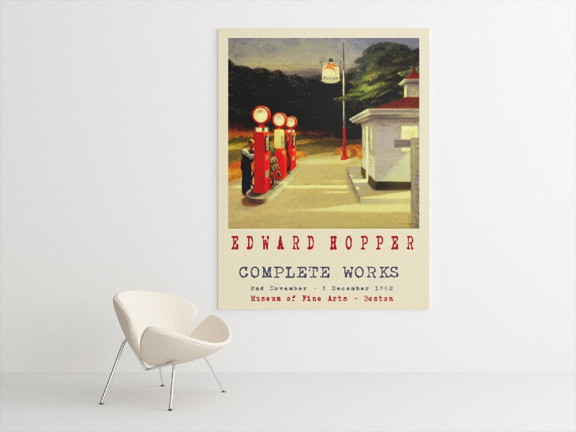 EDWARD HOPPER POSTER 1962hopper Posterstreetscape Artgas - Etsy