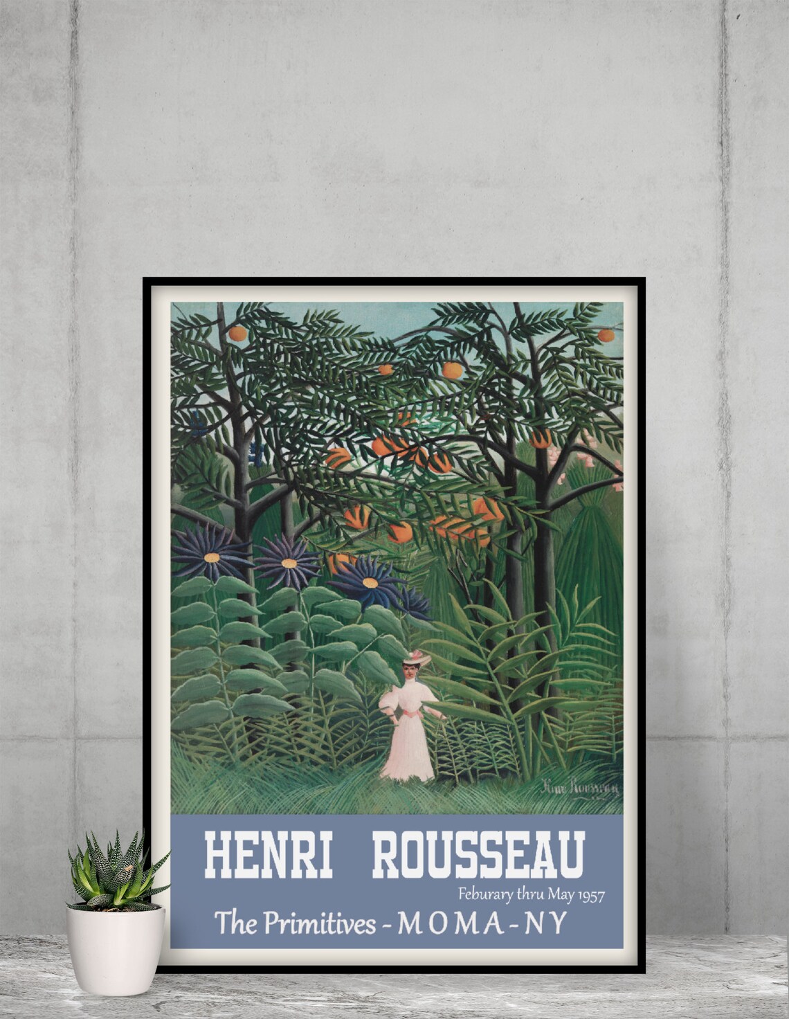 HENRI ROUSSEAU POSTER 1957 - Etsy