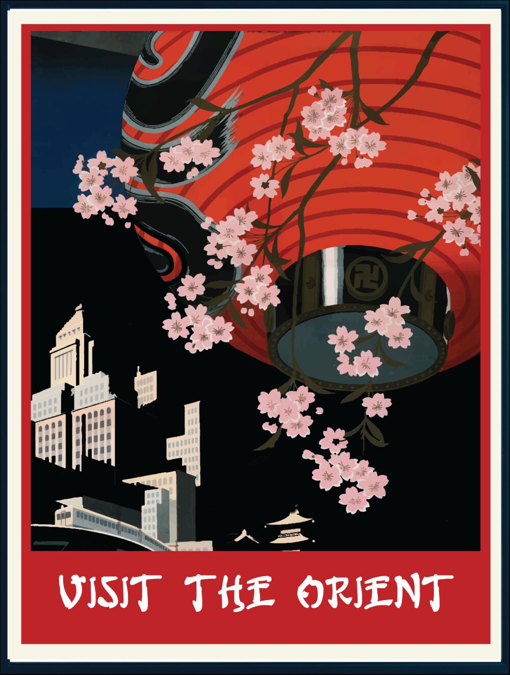 VISIT THE Orient,travel Poster,vintage Travel Poster,retro Poster ...
