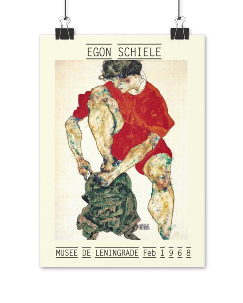 EGON SCHIELE POSTER 1915,german Expressionist,fine Art Poster,gallery ...