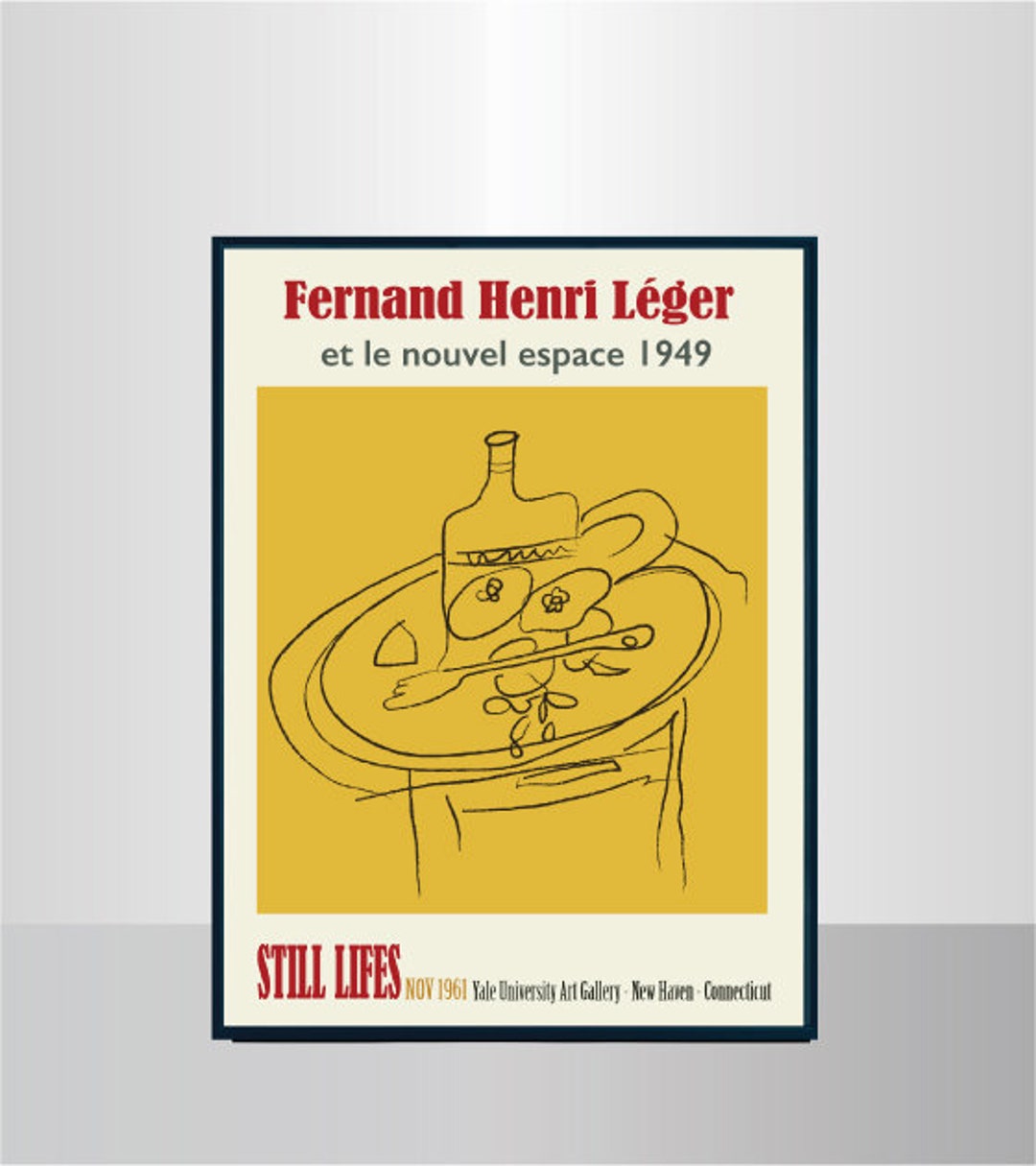 FERNAND LEGER POSTER 1961,fernand Leger Poster,fernand Leger Art ...