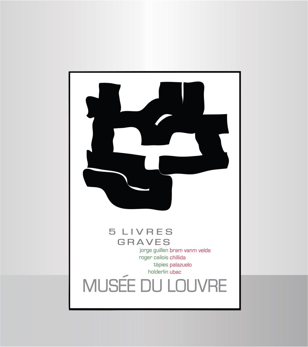 EDUARDO CHILLIDA POSTER 1974, Chillida Poster, Kunst, Tentoonstelling ...