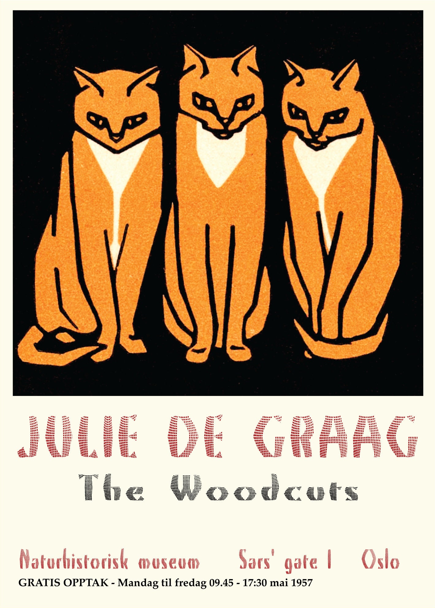 JULIE DE GRAGG 1965,cat Poster,fine Art Poster,gallery Poster ...