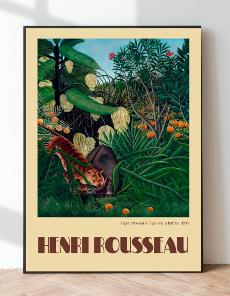 HENRI ROUSSEAU Postermuseum Exhibition Printhenri - Etsy