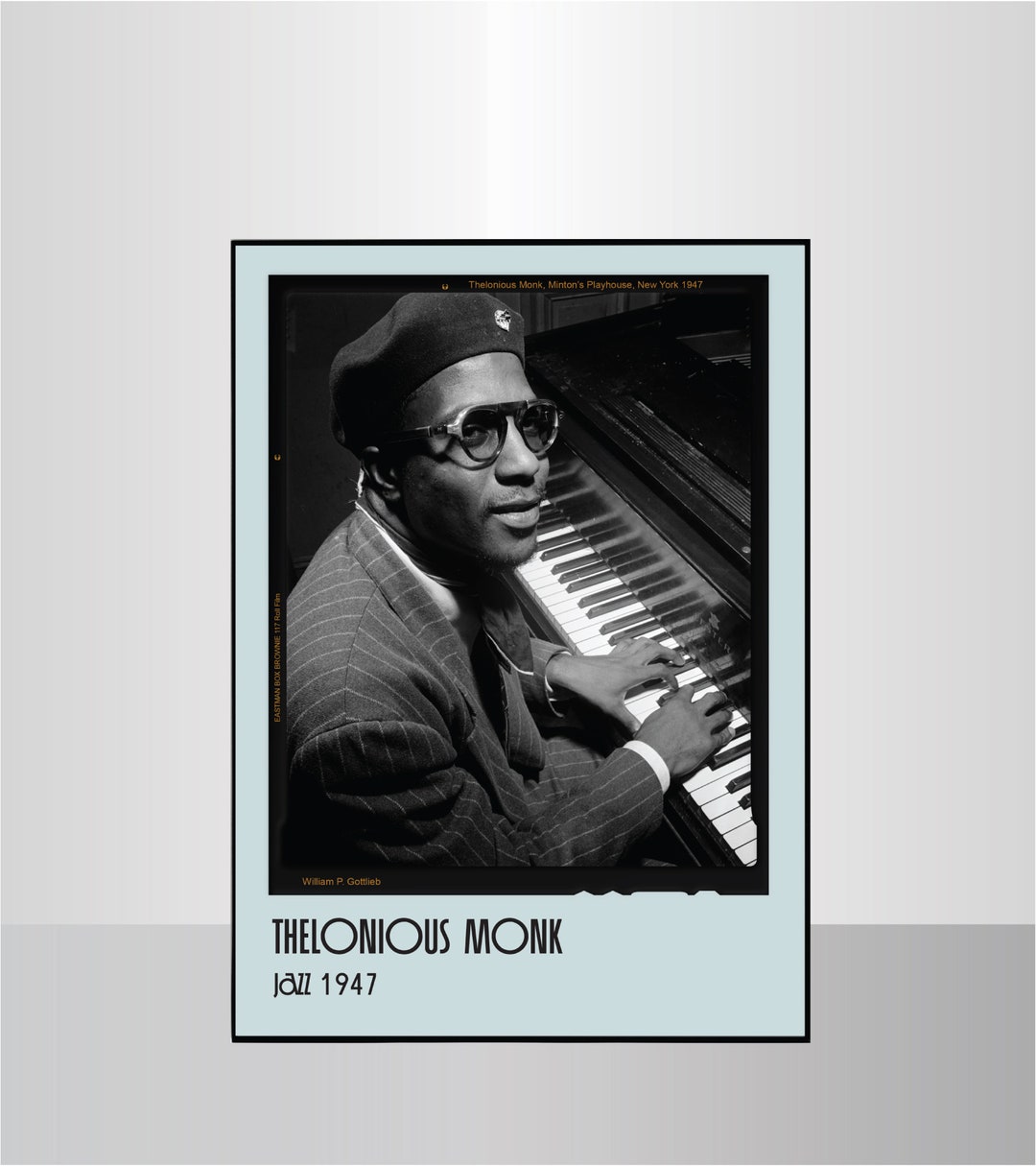 THELONIOUS MONK JAZZ 1947,music Poster,jazz Poster,vintage Jazz Art ...