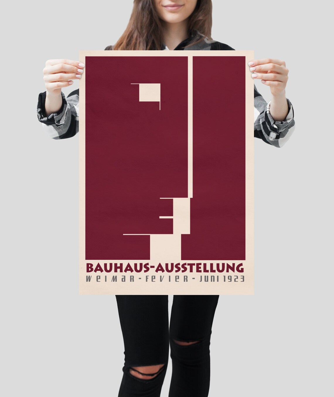 BAUHAUS POSTER 1923,bauhaus Weimar Poster,bauhaus Exhibition Print ...