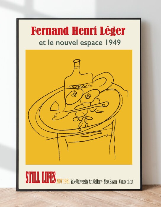 FERNAND LEGER POSTER 1961,fernand Leger Poster,fernand Leger Art ...