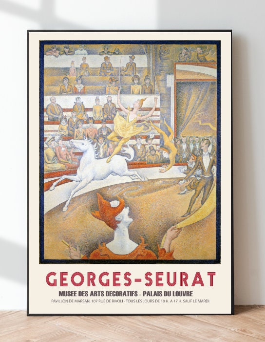 GEORGES SEURAT Poster,art Exhibition Poster,vintage Wall Art,seurat ...